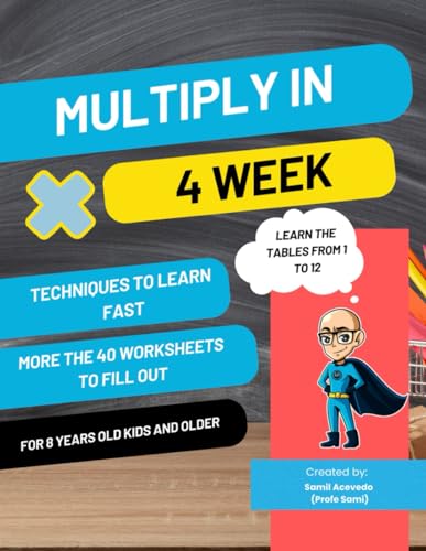 Multiply in 4 Weeks: Learn all the tables from 1 to 12 by Profe Sami ...