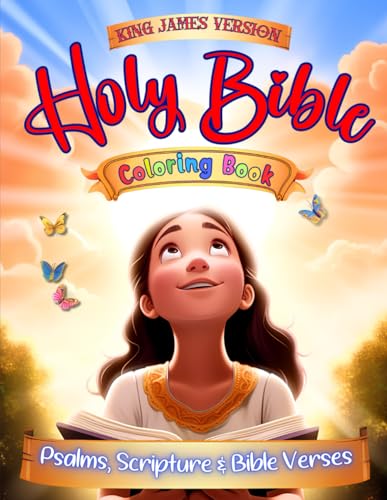 60 KJV Holy Bible Large Print Coloring Pages | Illustrated Psalms ...