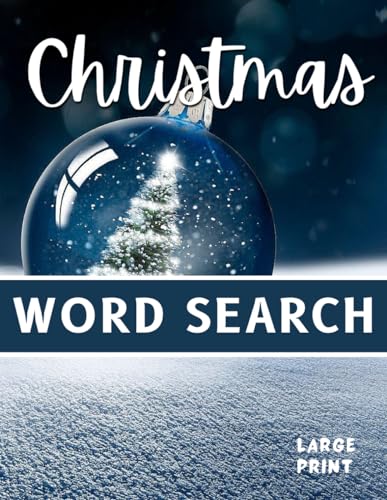 Christmas Word Search Large Print: Puzzle Book For Adults And Seniors ...