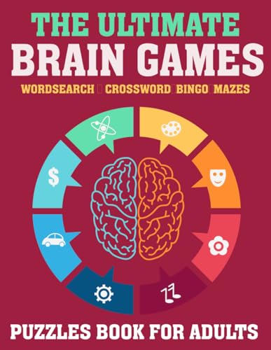 The Ultimate Brain Games And Puzzles Book For Adults: Unlock Your Mind ...
