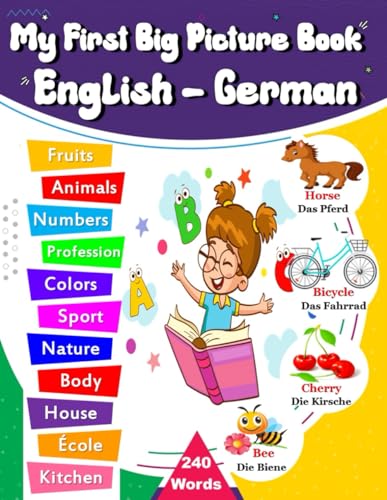 My First Big Picture Book English - German: Learn German for Beginners ...
