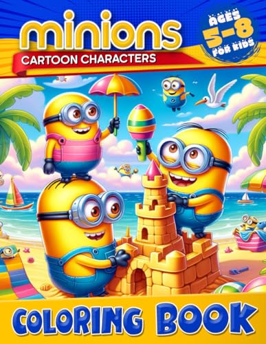 Cartoon characters Coloring Book For Kids Ages 5-8: Discover The ...