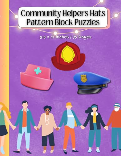 Community Helpers Hats Pattern Block Puzzles: Help your little ones ...