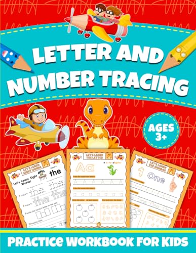 Letter and Number Tracing Practice Workbook for Kids: Explore Learning ...