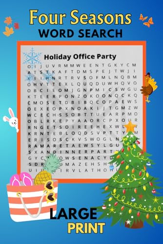 Four Season Word Find Puzzle Book: Relaxing Word Search Games for ...