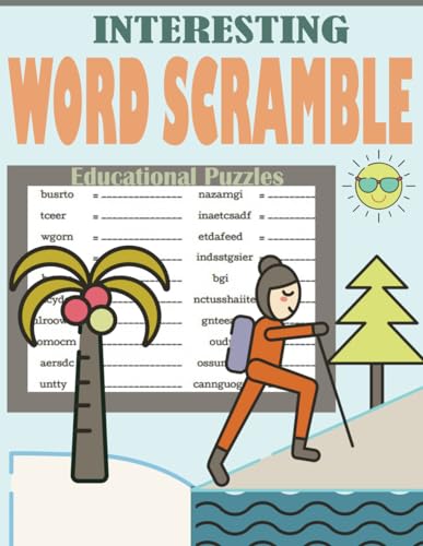 Interesting Word Scramble Educational Puzzles: Large Print Word ...