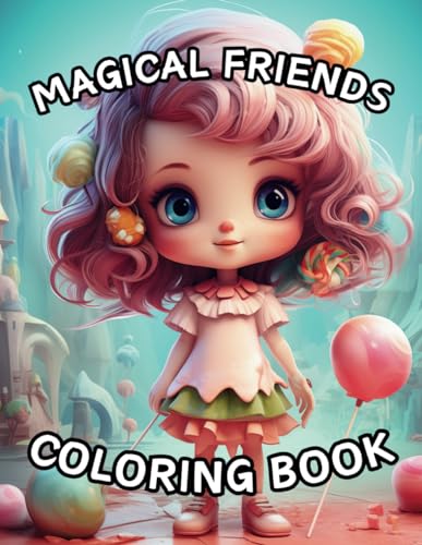 MAGICAL FRIENDS COLORING BOOK FOR CHILDREN, PREMIUM QUALITY, LARGE SIZE ...