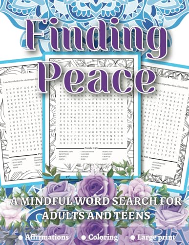 Finding Peace: A Mindful Word Search for Adults and Teens by Finding ...