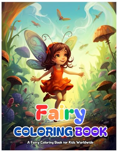 Fairy coloring book: A Fairy Coloring Book for Kids Worldwide by DINGS ...
