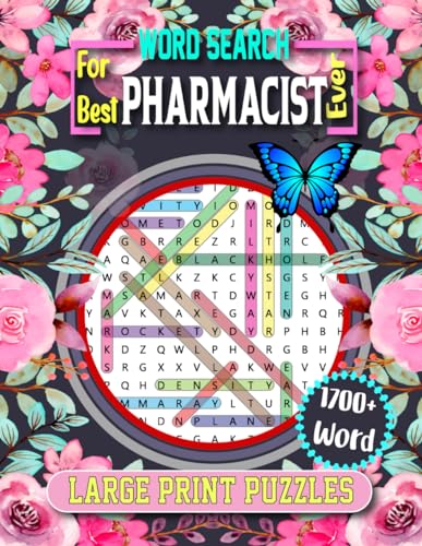 Pharmacist Gift: 1700+ Pharmacists Word Search Book for Adults Large ...