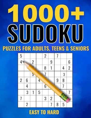1000+ Sudoku Puzzles for Adults: Easy To Hard With Instructions And ...