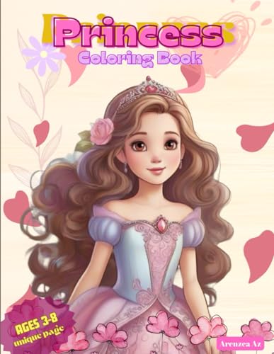 Princess Coloring Books vol.1 for girls 3-8: Gift for a Little Princess ...