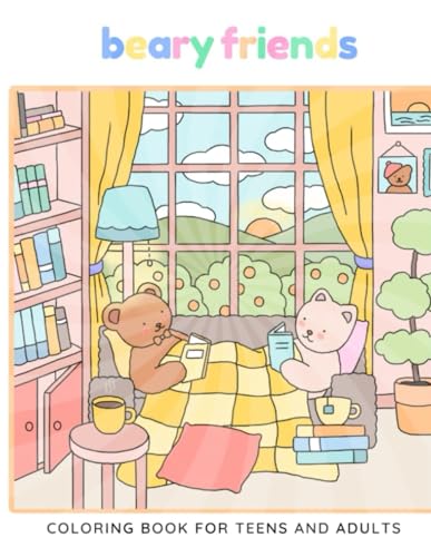 Beary Friends Coloring Book for Teens and Adults: Immerse Yourself in ...