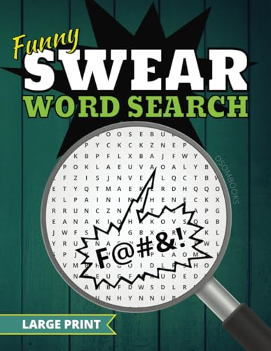 Swear Word Search: Funny Activity Books For Adults - Large Print ...