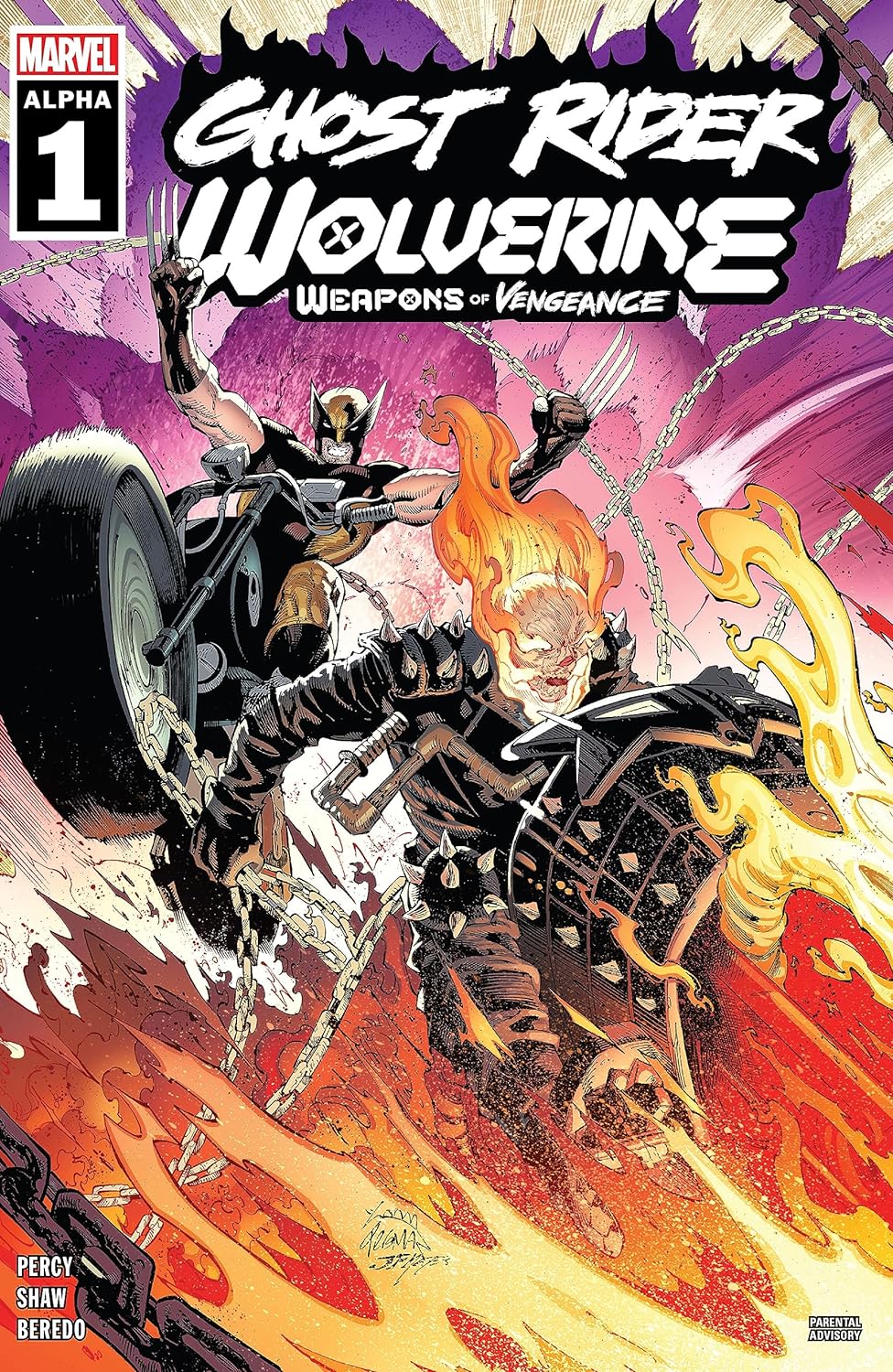 Ghost Rider/Wolverine: Weapons of Vengeance Alpha #1 by Benjamin Percy ...