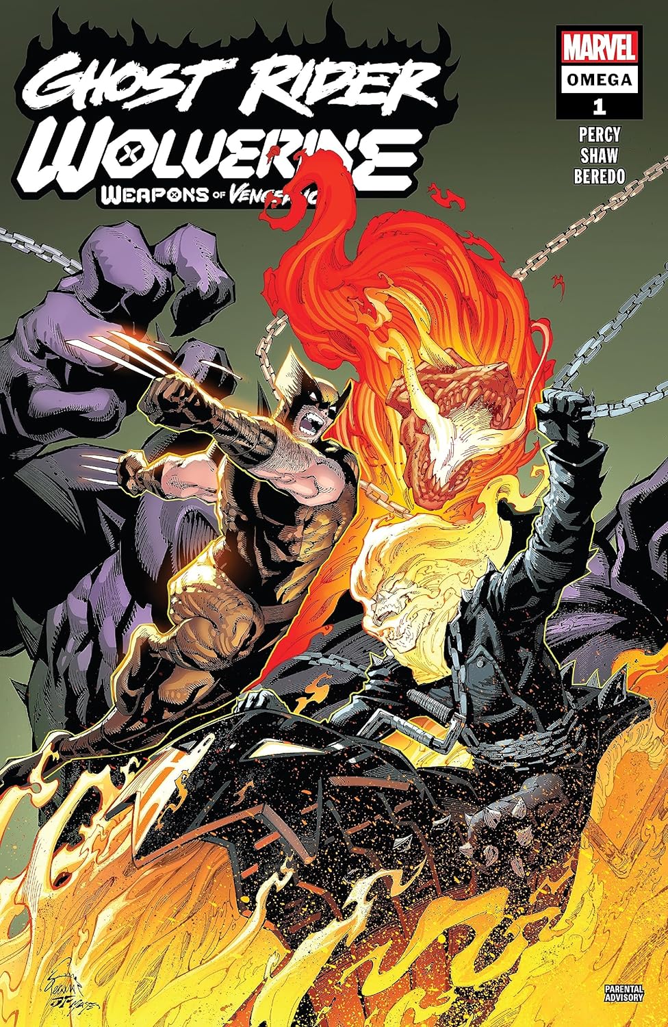 Ghost Rider/Wolverine: Weapons of Vengeance Omega #1 by Benjamin Percy ...