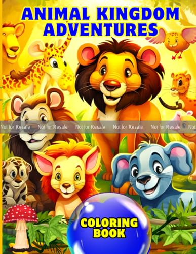 Animal Kingdom Adventures Coloring Book: Awesome Animal Kingdom ...