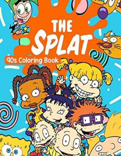 Nickelodeon The Splat Coloring The 90s: An Amazing Book With Appealing ...