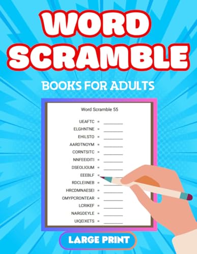Word Scramble Books for Adults: Inspirational Puzzles Book for Adults ...