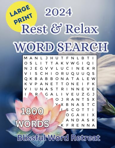 Rest & Relax Word Search: Blissful Word Retreat by Total Restoration ...