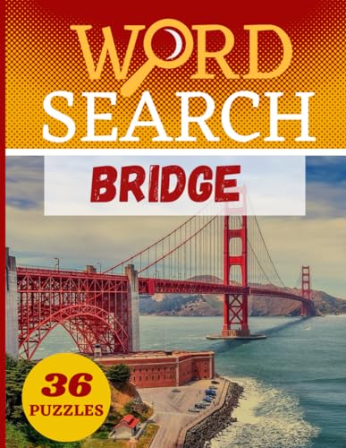 Bridge Word Search: Large print challenging activity book puzzles for ...