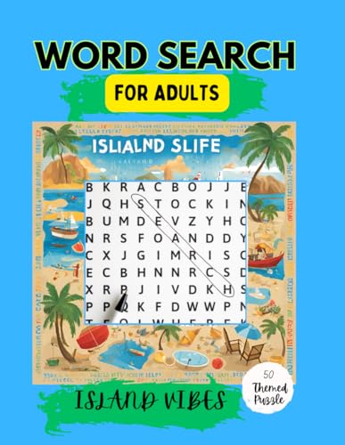 WORD SEARCH FOR ADULTS: Island Vibes Inspired Large Words Themed ...