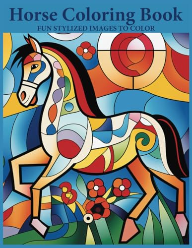 Horse Coloring Book: Stylized Horse Coloring by Michadrum Coloring ...