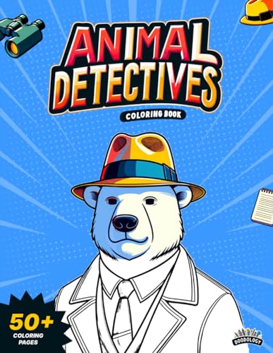Polar Animal Detectives Coloring Book For Kids: 50+ Easy To Color Pages ...