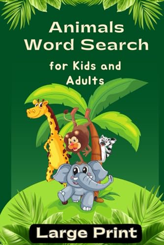 Animals Word Serch Large Print: Animals Word Serch Large Print Puzzle ...
