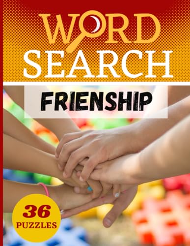 Friendship Word Search: Large print challenging activity book puzzles ...