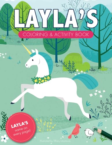 Layla's Coloring & Activity Book: A Personalized Coloring Book With ...