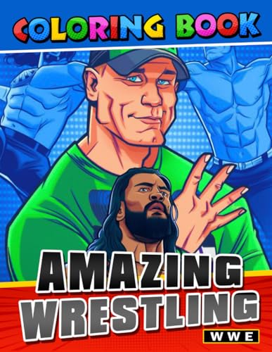 Amazing Wrestling Coloring Book: Interesting Coloring Pages With Many ...