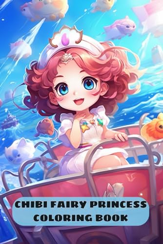 Chibi Fairy Princess Coloring Book Funny: Adorable Fairies Coloring ...