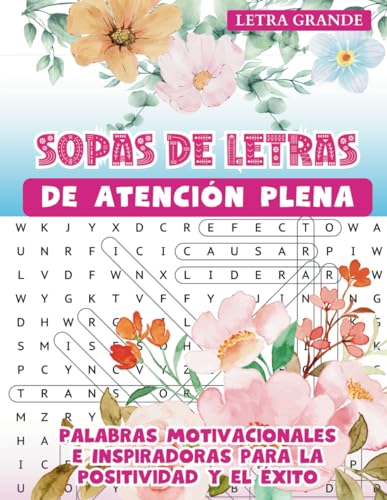 Sopas de Letras de Atención Plena: Palabras Motivacionales e ...