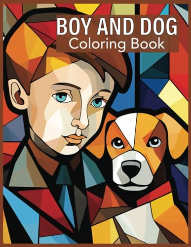 Boy and Dog Coloring Book: Fun Images to Color by Michadrum Coloring ...