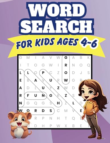 Word Search for Kids Ages 4 to 6: Fun Search and Find Sight Word ...