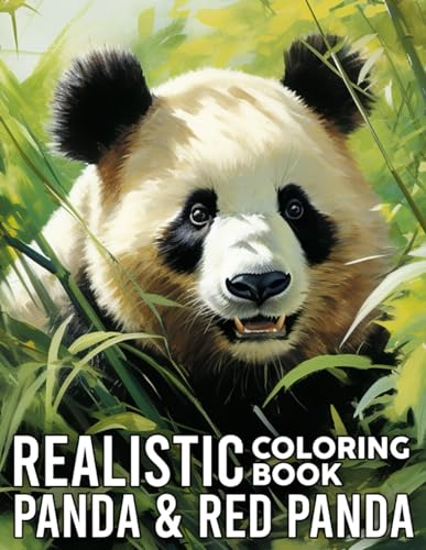 Realistic Panda & Red Panda Coloring Book: Captivating Realism with ...