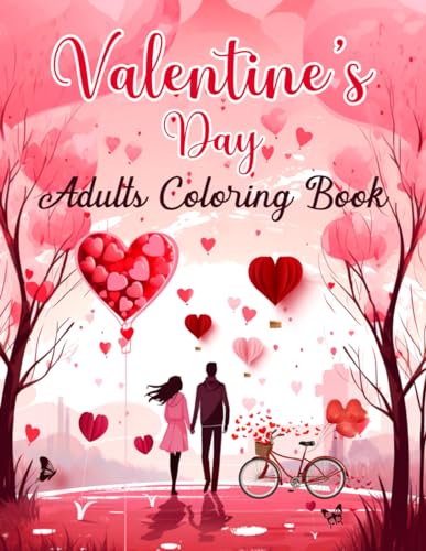Valentine's Day Adults Coloring Book: Valentine Colouring Book For ...