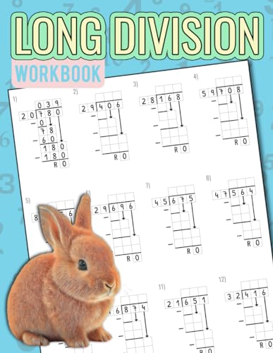 Long Division Workbook: Long Division Practice for Children Ages 8 and ...