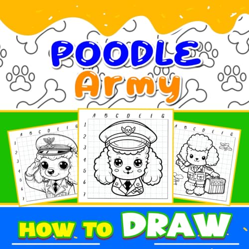 How to Draw Army Poodle: Learn to Draw Loyal Poodle in Military ...