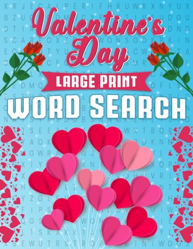 Valentine’s Day Word Search Large Print: 1800+ words, Word Search ...