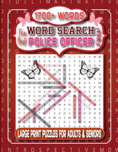 Police Officer Gift: 1700+ Police Officers Word Search Book Large Print ...