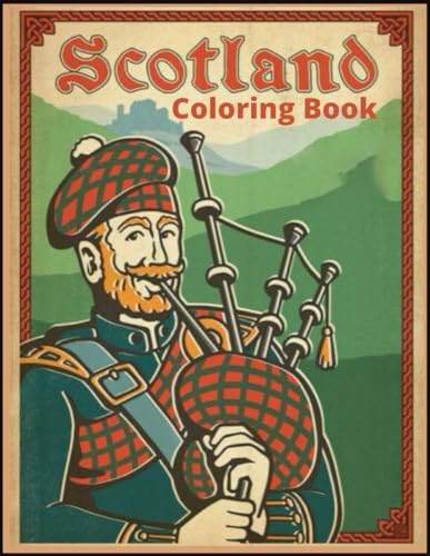 Scotland Coloring Book: Colouring Books for Adults with Beautiful ...