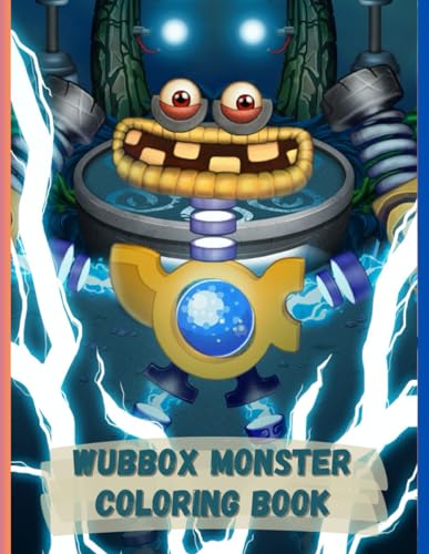 Wubbox Monster Coloring Book: Adorable Monster Coloring Book for Kids ...