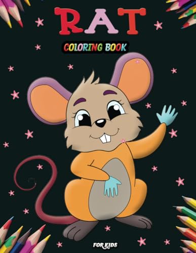 Rat Coloring Book For Kids: A Cute & Easy Collection of Mouse Designs ...