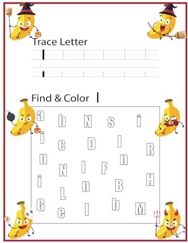 Letter Tracing And Find the Letters: Preschool Activity Book Find ...