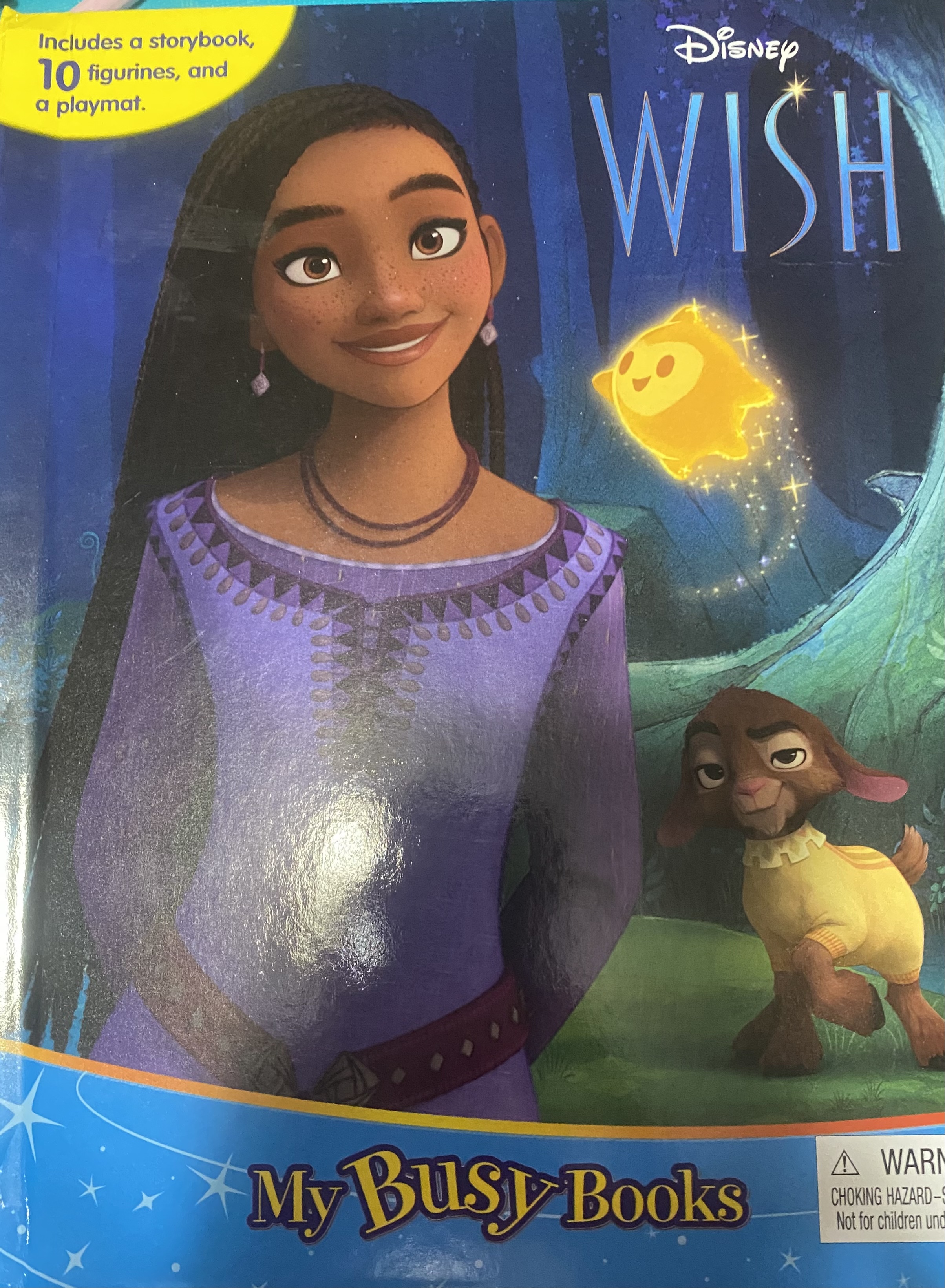 Disney Wish My Busy Books - Storybook, 10 figurines, playmat by Phidal ...