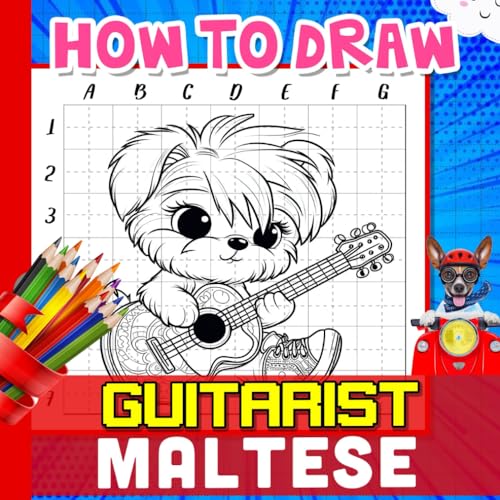 How to Draw Guitarist Maltese: Learn to Draw Musical Maltese with ...