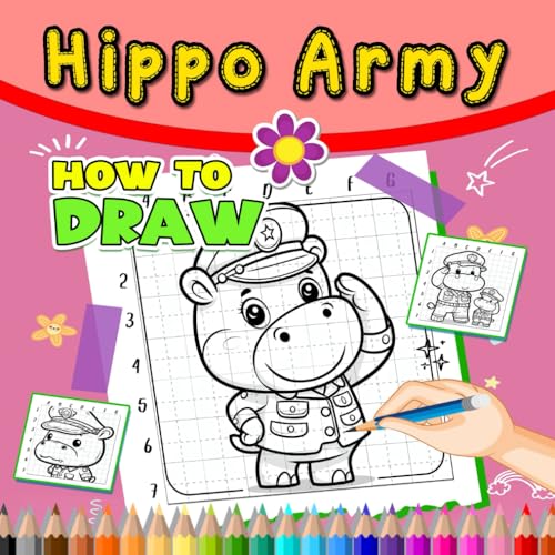 How to Draw Army Hippo: Learn to Draw Loyal Hippo in Military Uniforms ...