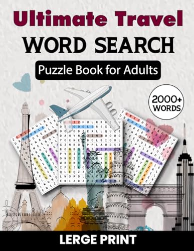 Ultimate Travel Word Search Puzzle for Adults: Discover Adventure in ...